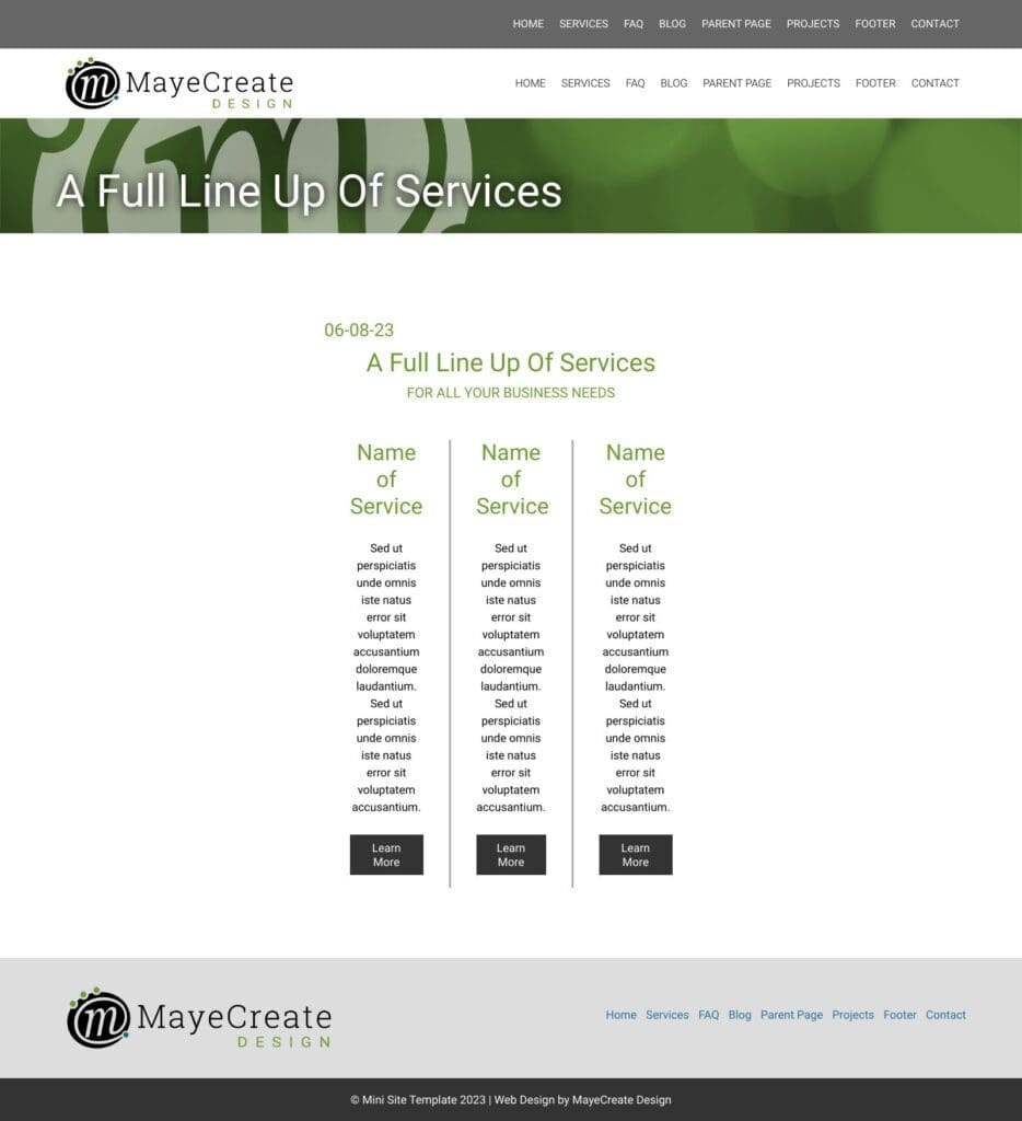 A Full Line Up Of Services | King's Way UMC